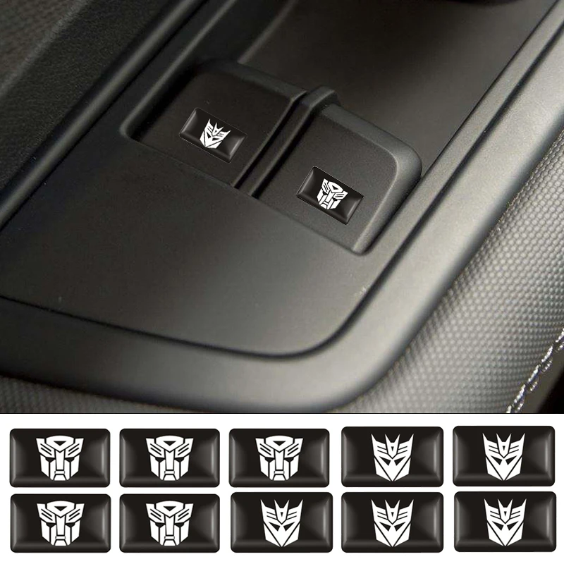 10Pcs-3D-Epoxy-Auto-Stickers-Autobot-Transformers-Badges-Emblemen-Auto ...