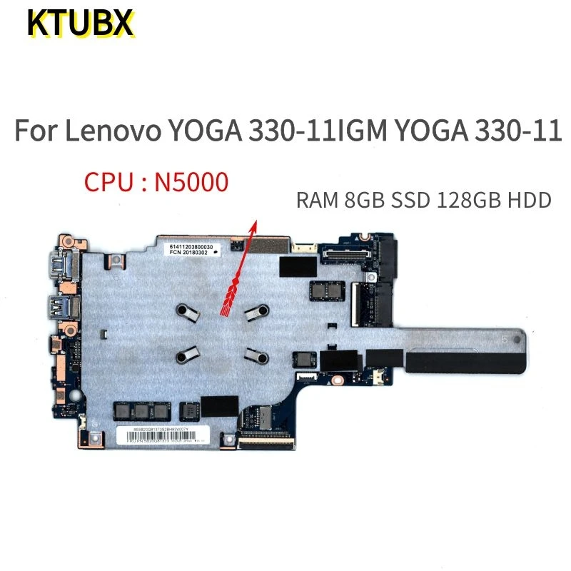 Placa-base-para-port-til-Lenovo-Yoga-330-11IGM-Flex-6-11IGM-con-N5000 ...