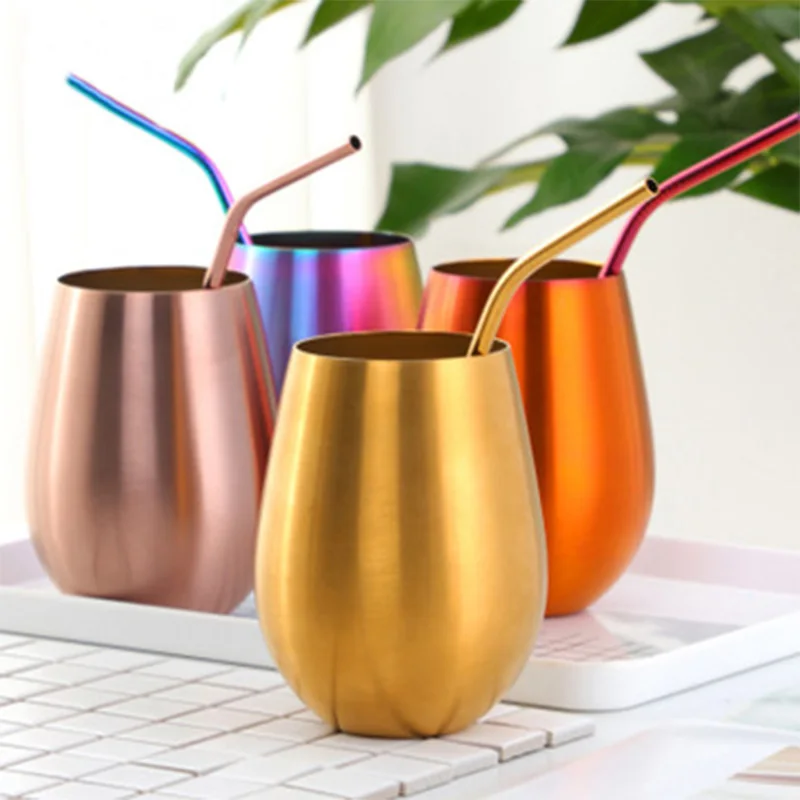 500ml-Stainless-Steel-Round-Beer-Mug-Bar-Belly-Cup-Restaurant-Household ...