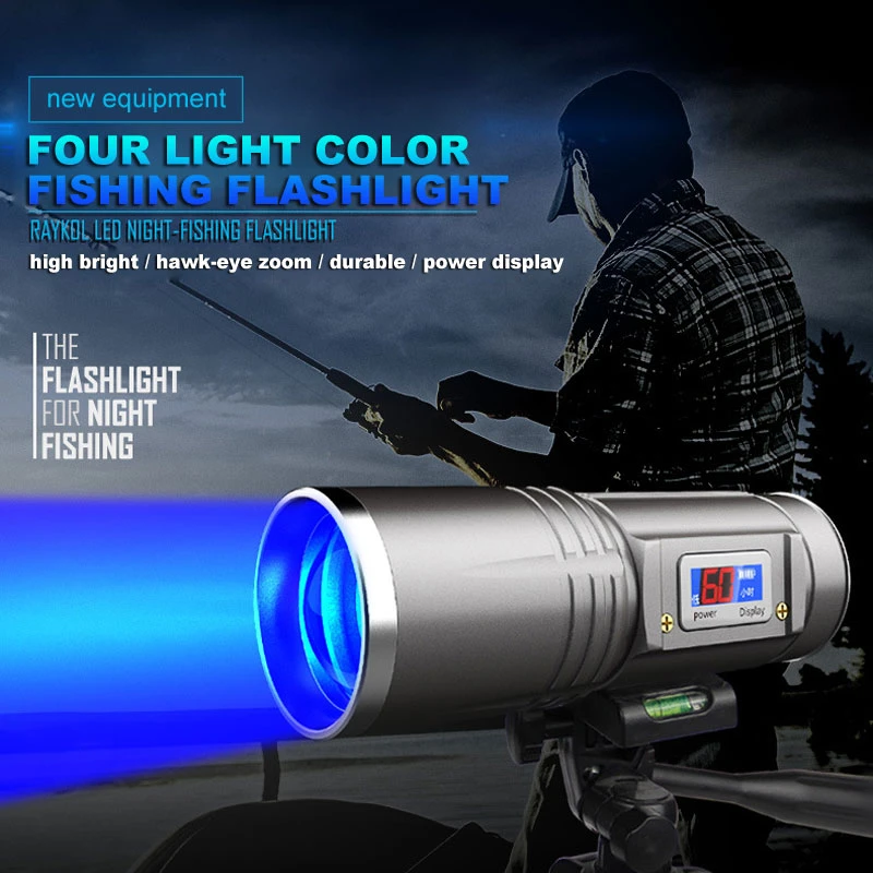 BS Durable Powerful LED Fishing Light 18650 Rechargeable Hunting ...