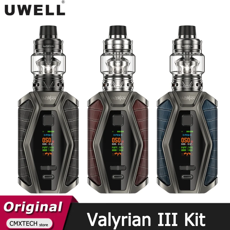 Original Uwell Valyrian Iii Kit 200w Valyrian 3 Box Mod Vape 6ml ...
