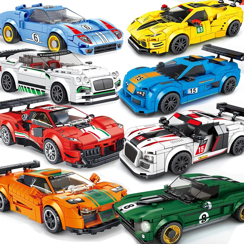 City Car Speed Champion Supercar Sports Racing Car Moc Diy Building ...