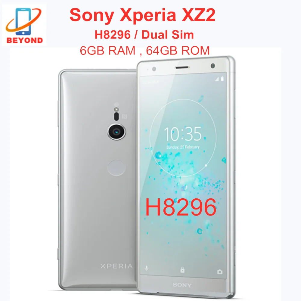 Sony Xperia XZ2 H8296 Dual Sim Mobile Phone 4G LTE 5.7" Snapdragon 845 Octa Core 6GB RAM 64GB ...