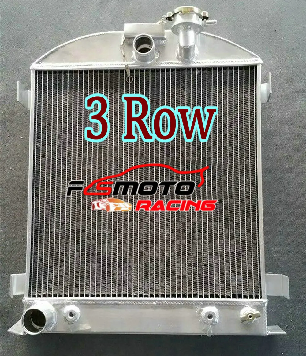 Aluminum Radiator For 1932 Ford Model A Low Boy Street Rod Chopped With ...