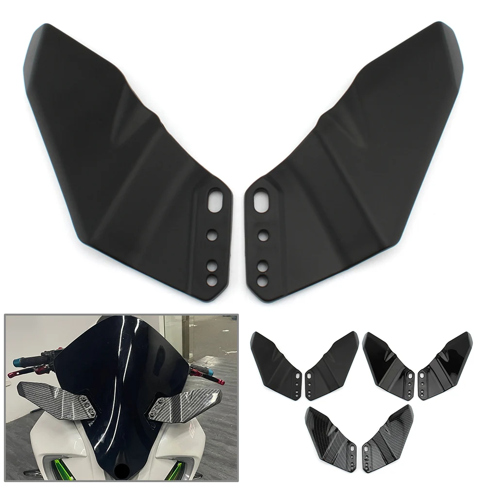 Motorbike-Winglet-Aerodynamic-ABS-Wing-Kit-Spoiler-For-Kawasaki-ZX6R ...