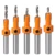 8mm Shank HSS Woodworking Countersink Router Bit Set Screw Extractor ...