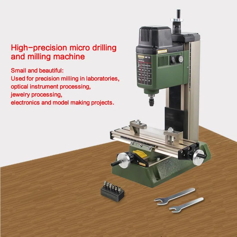 220V 100W PROXXON Mini Milling Machine MF70 Bench Driller Woodworking ...
