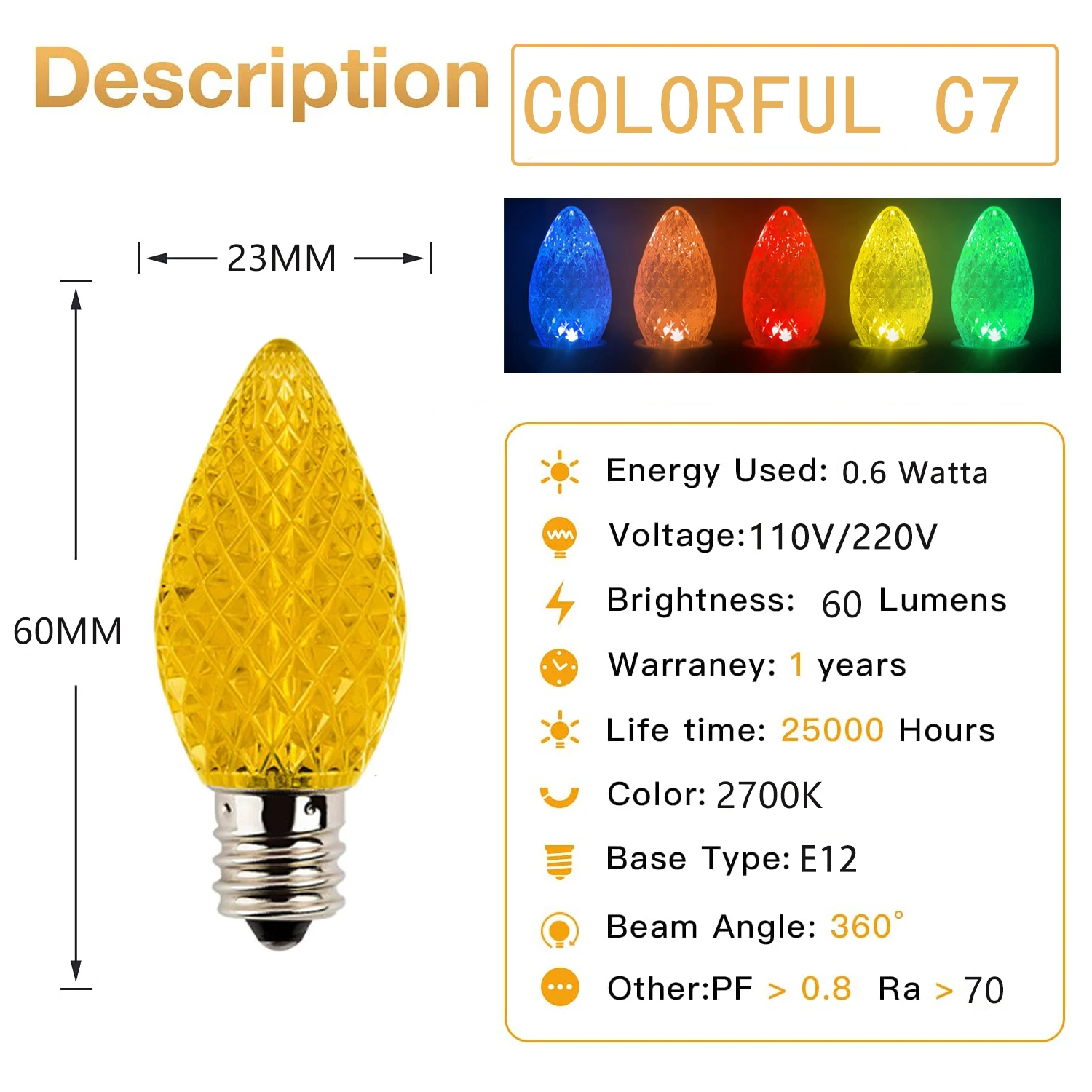 Replacement Christmas Light Bulbs