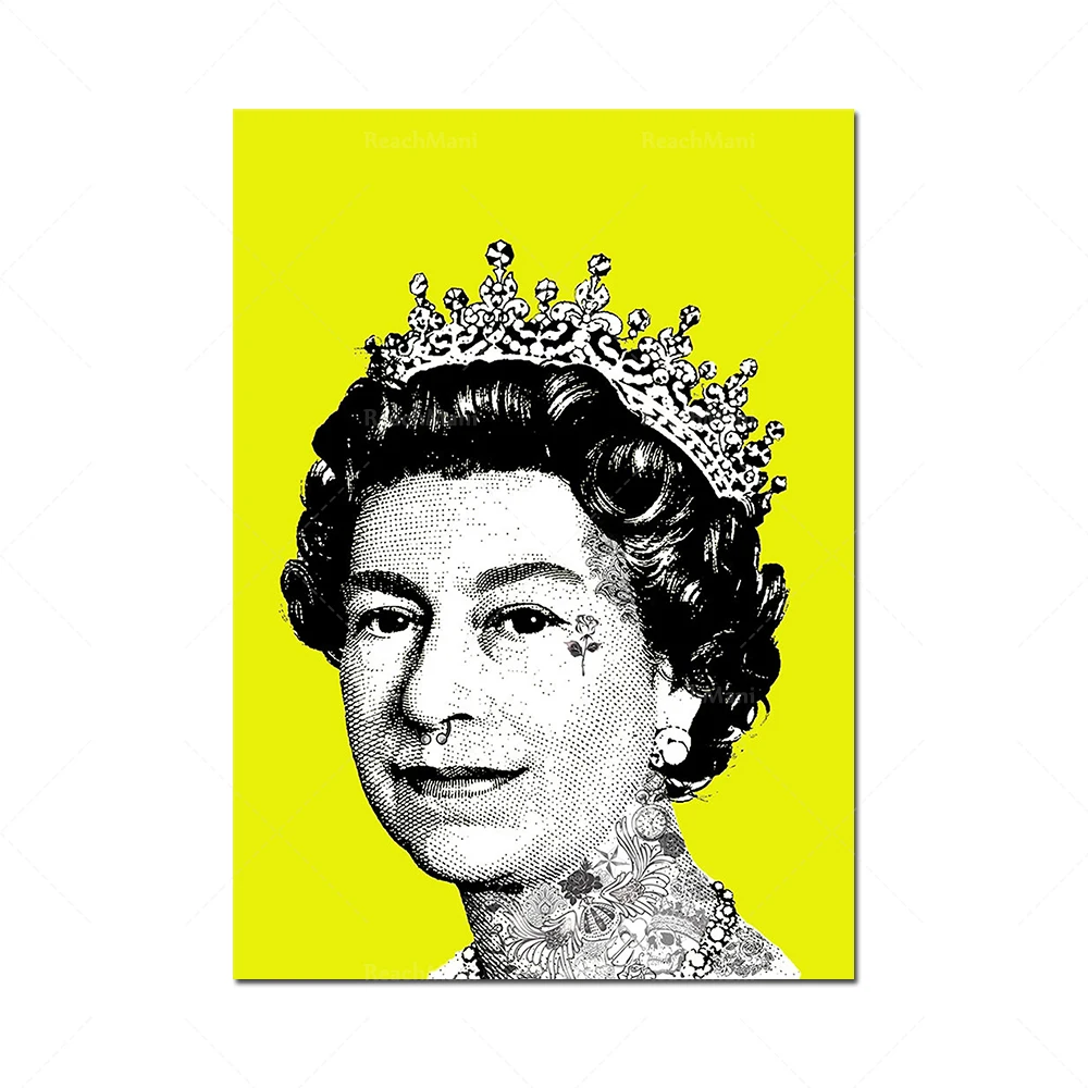 Queen Elizabeth Stencil