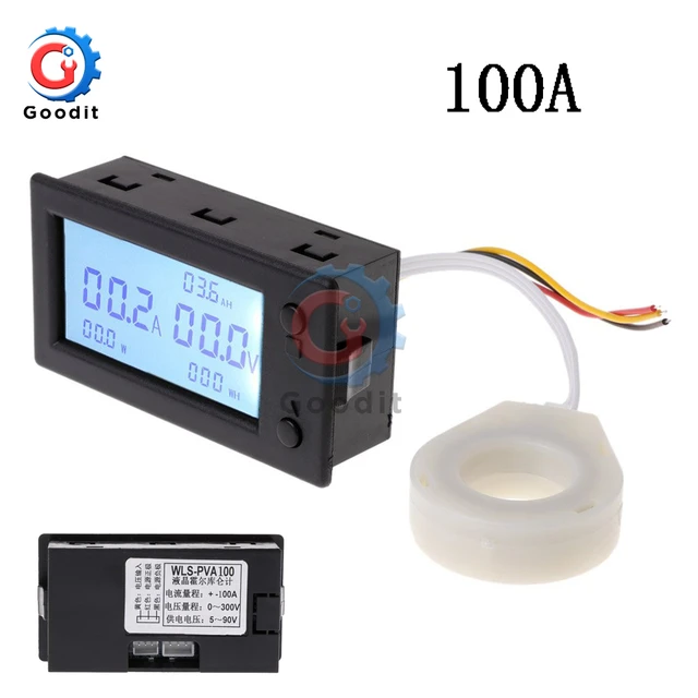 DC 0-300V 200A Battery Monitor Coulombmeter STN LCD Display, 59% OFF