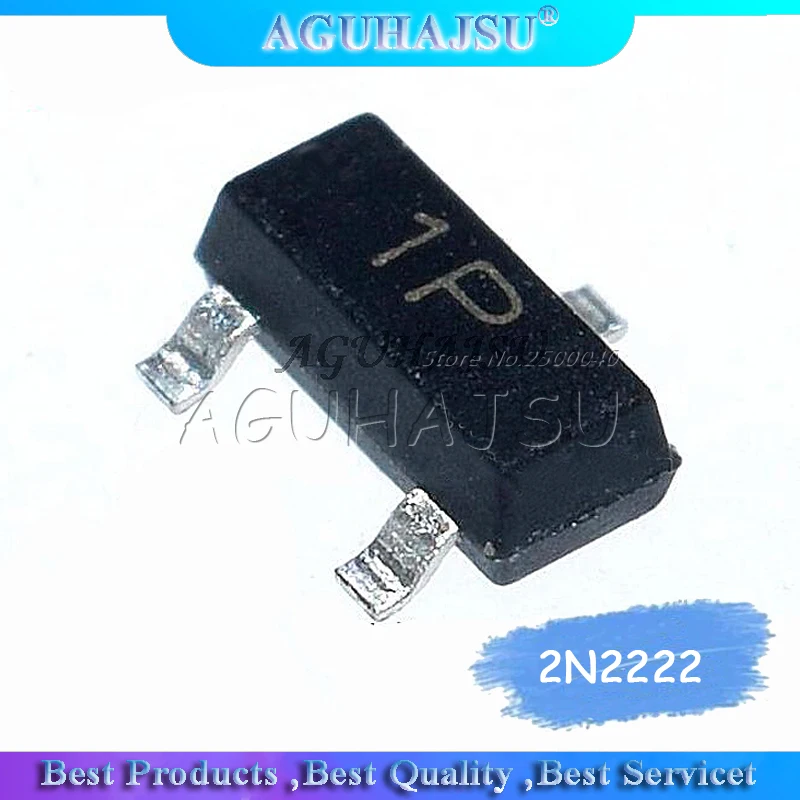 100 piezas Transistor 2N2222 1P SOT 23 SOT23 SMD SOT23 3 nuevo original ...