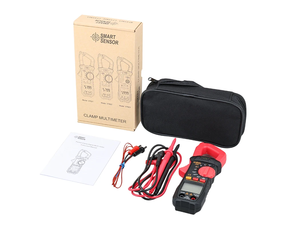 ST821/ST822/ST823 SMART SENSOR Digital Current Clamp Meter Multimeter.