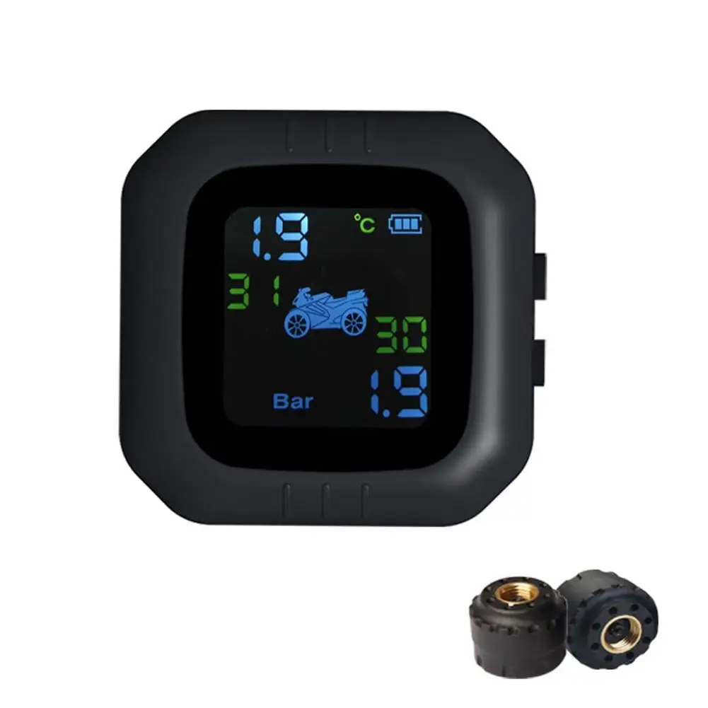 Motorcycle TPMS Motor Tire Pressure Tyre Temperature Monitoring Alarm ...