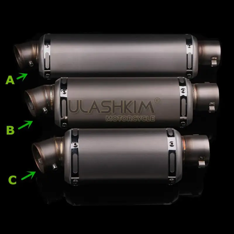 Universal Motorcycle Exhaust Muffler Pipe Dirt Bike Muffler Gp Exhaust ...