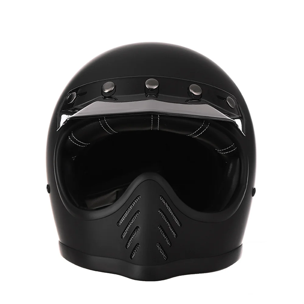 DOT-ECE-Approved-Vintage-Fiberglass-Shell-Full-Face-Motorcycle-Helmet ...