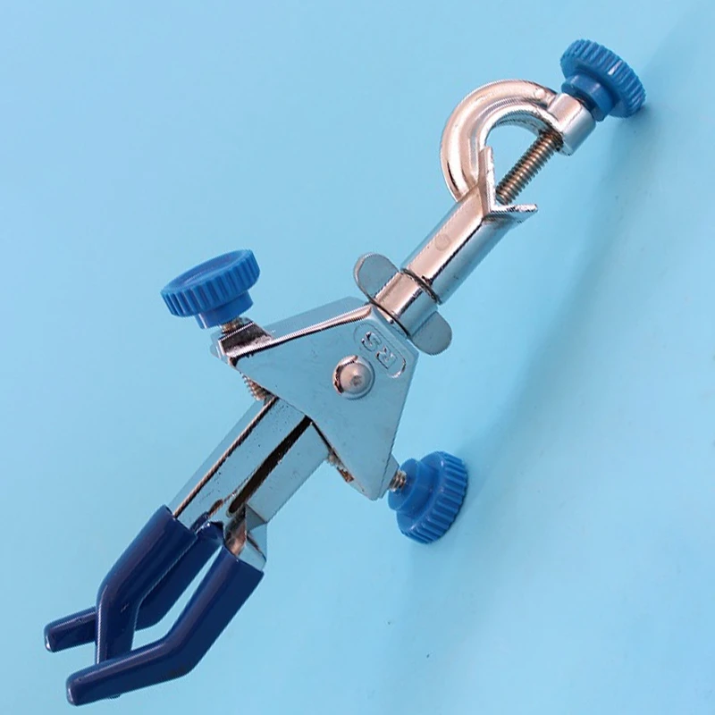 Two-Way Adjustable Three-Jaw Rotating Flask Clamp Laboratory Double ...