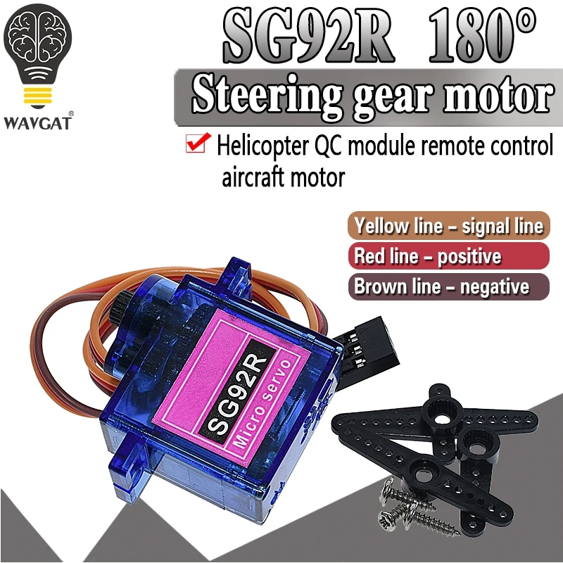 SG92R 2.5KG Micro 9g Servo Nylon Carbon fiber Gears Replace SG90 For RC ...