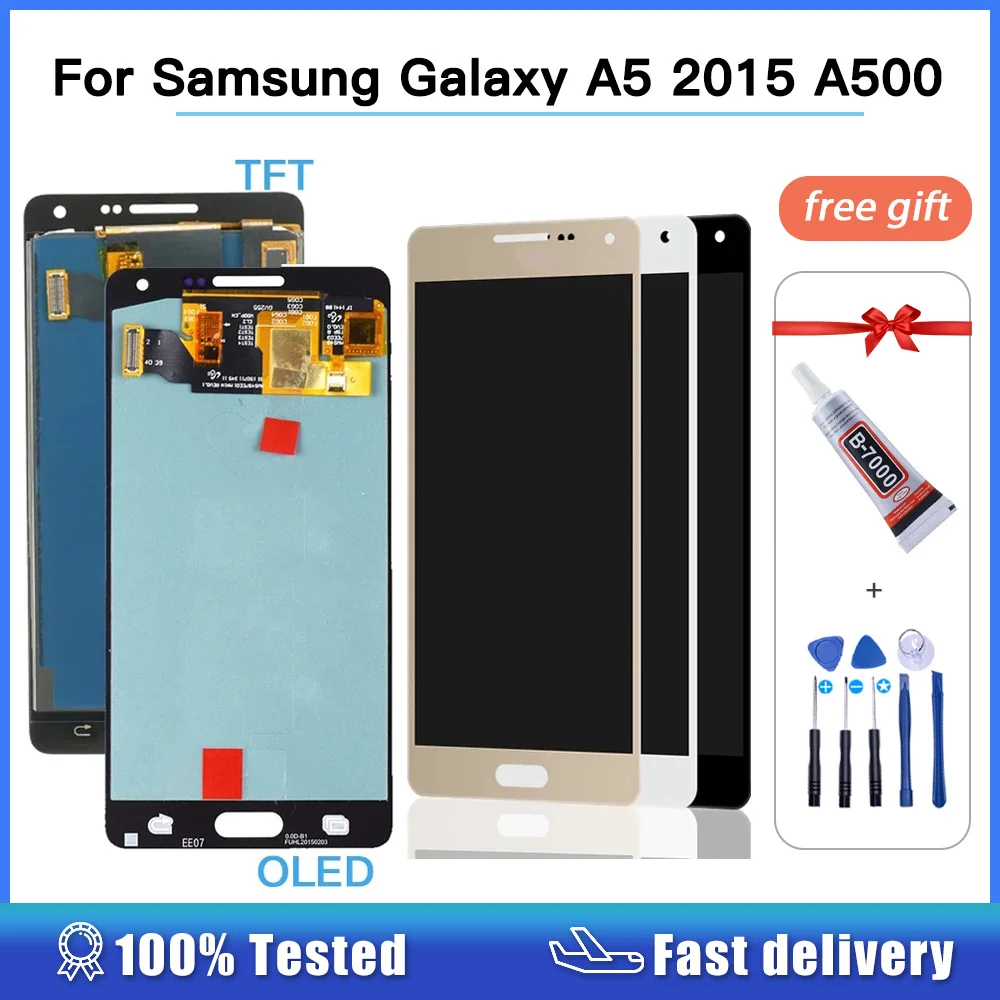 OLED-TFT-LCD-for-SAMSUNG-Galaxy-A5-2015-Display-Touch-Screen-A500-SM ...