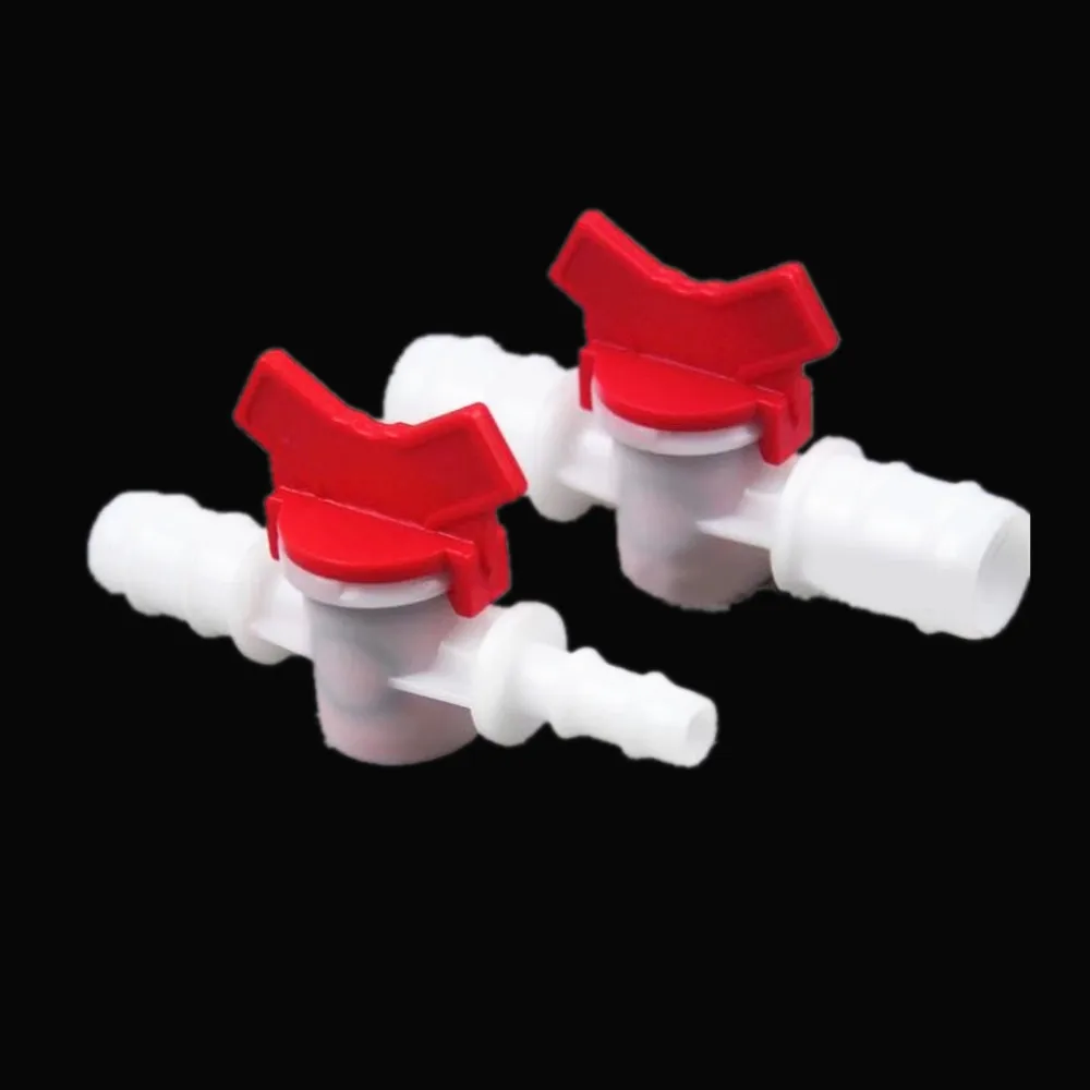 4mm 6mm 8mm 10mm 12mm 16mm 20mm Hose Barb Two Way Plastic Ball Valve ...