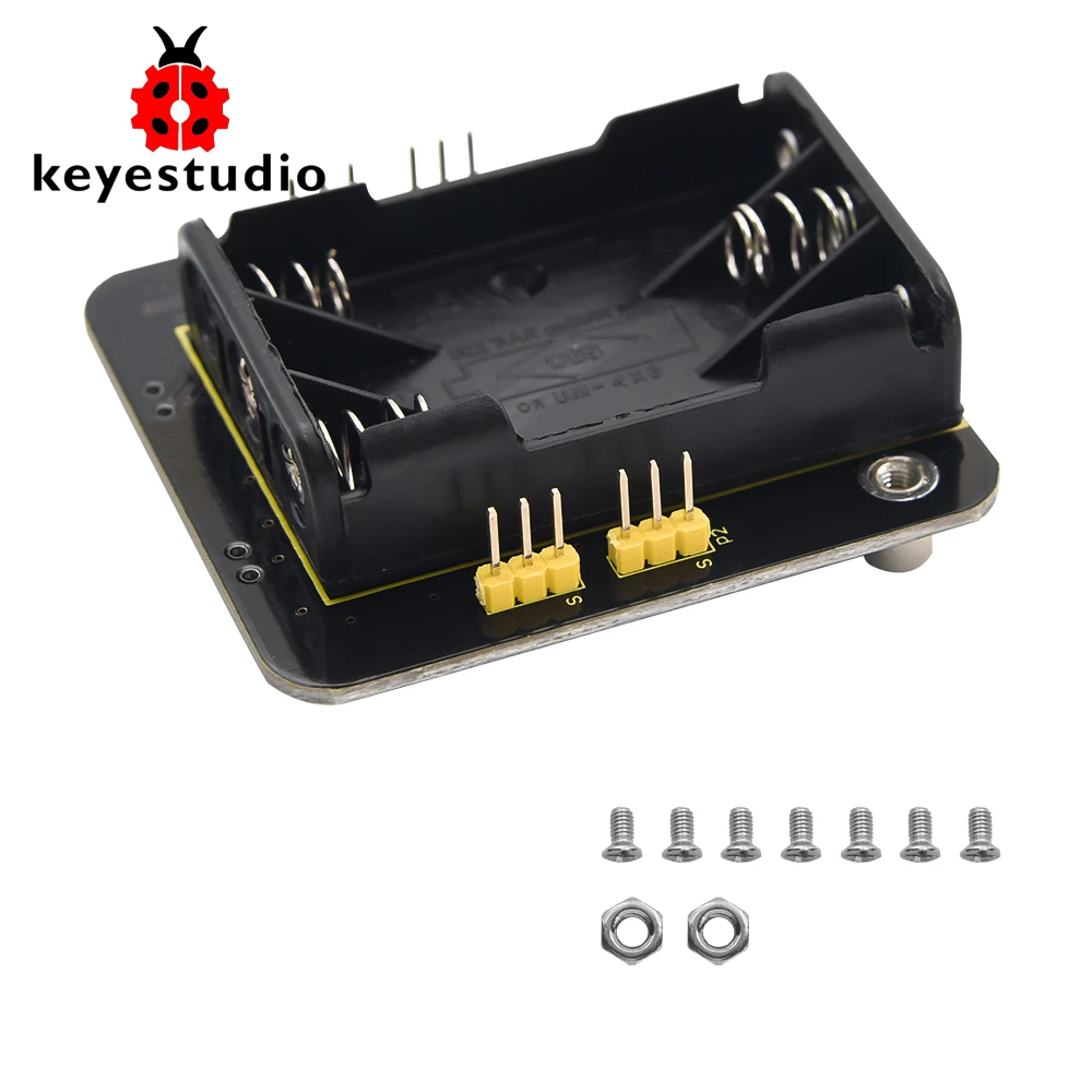 Keyestudio Micro bit Mini Servo Shield with Battery holder For Microbit ...