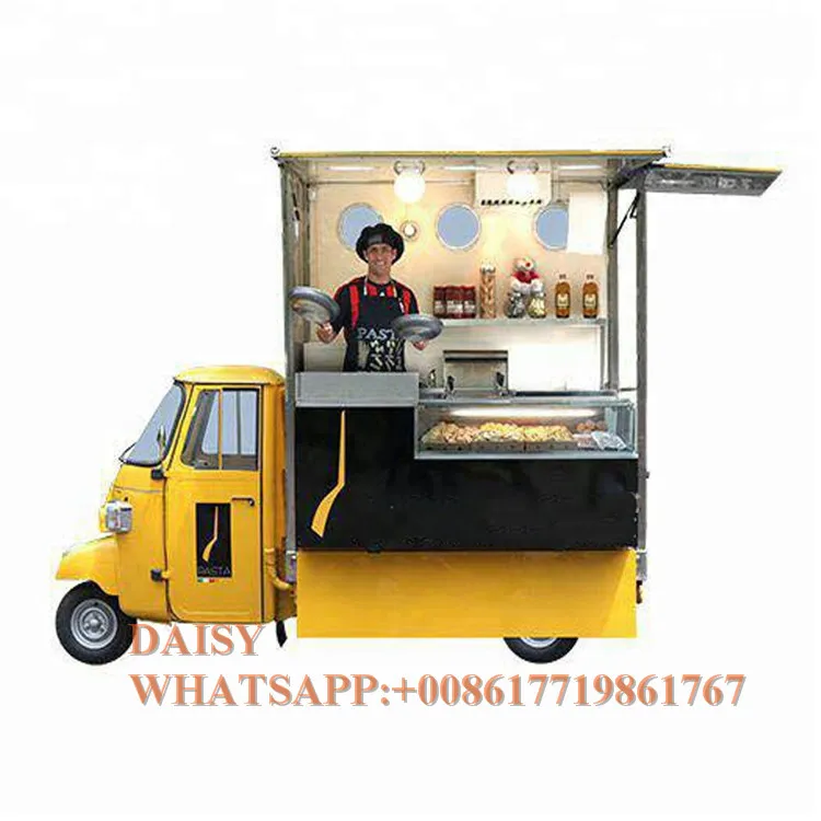 Бензиновый Piaggio Ape передвижная Кофейня грузовик фаст фуд торговый