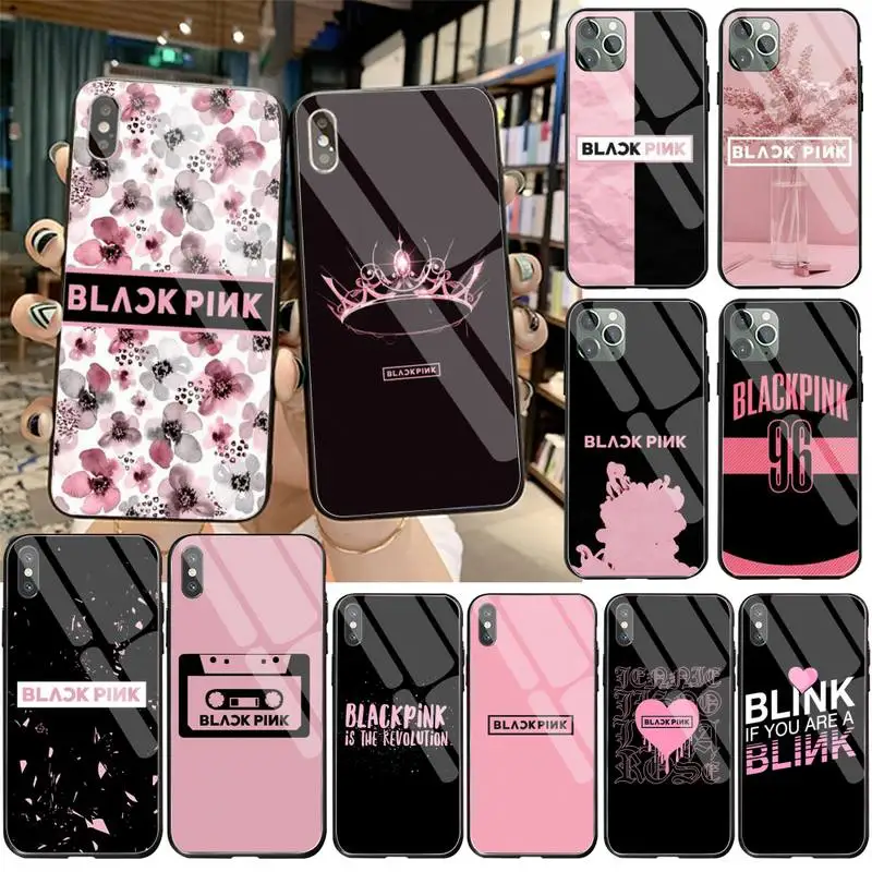 Blackpink's Lisa Phone Case Tempered Glass For iPhone - KawaiiMerch.com