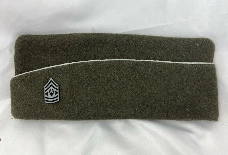 Ww2 Us Army Wool Garrison Cap Hat & Us Usmc Marine Corps Sergeant Major ...