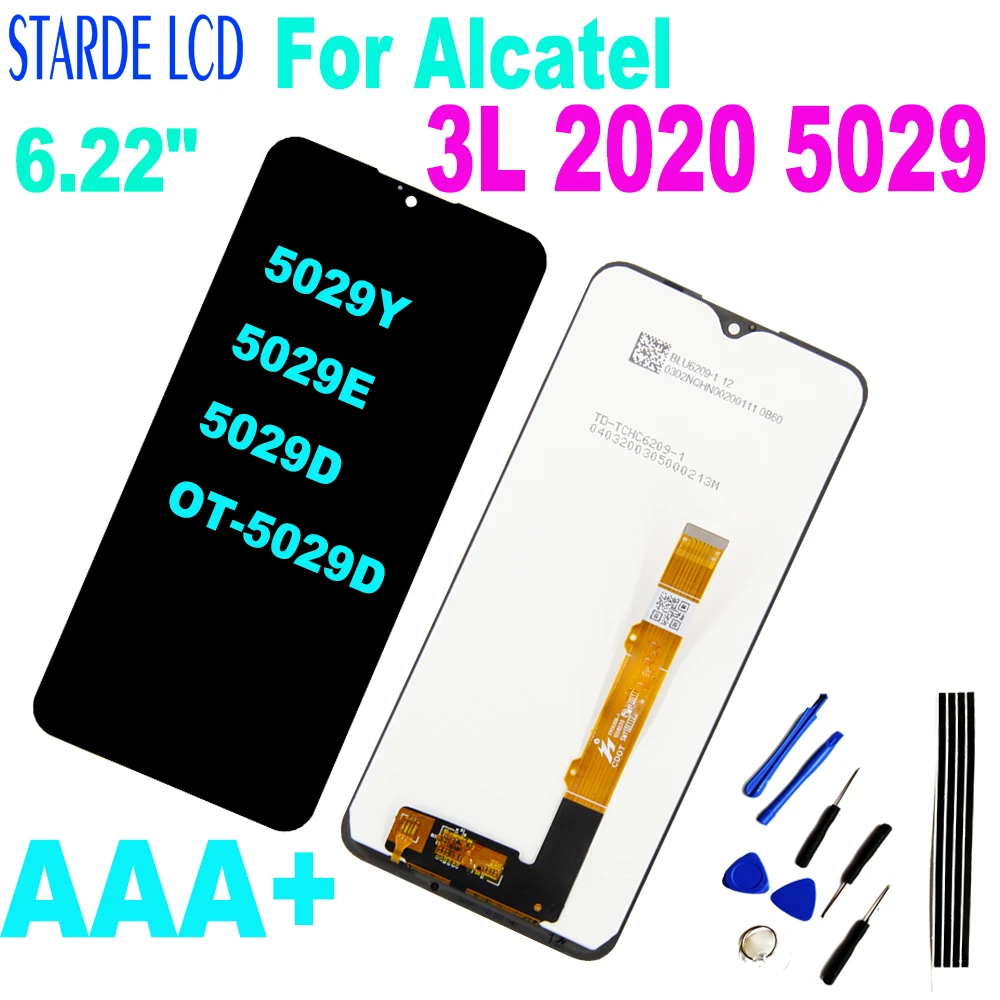 Original Black 6.22 For Alcatel 3L 2020 5029 OT5029 5029Y 5029D LCD ...