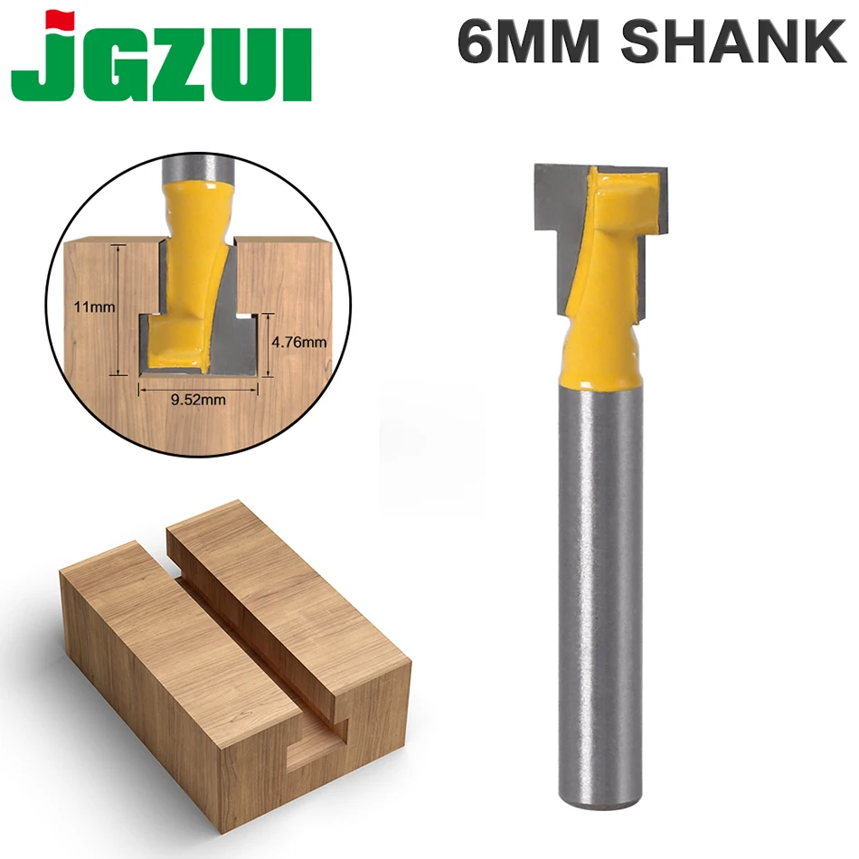 1pc6mm Shank High Quality T Slot Cutter Router Bit for 6mm Hex Bot ...