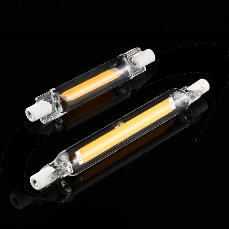 Dimmable-Glass-Tube-J78-R7s-15W-78mm-led-light-bulb-J118-R7s-cob-lamp ...