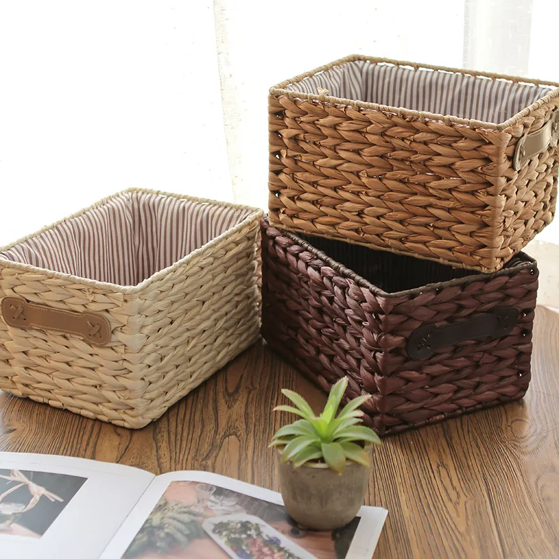 Japanese Pastoral Storage Basket Snack Woven | Large Storage Basket ...