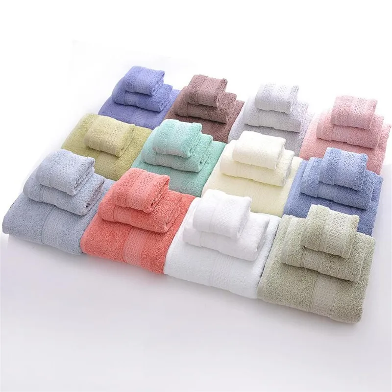 Fashion-Hotel-Towel-Sets-3-Pieces-Each-Set-Towel-Combed-Cotton-Adult ...