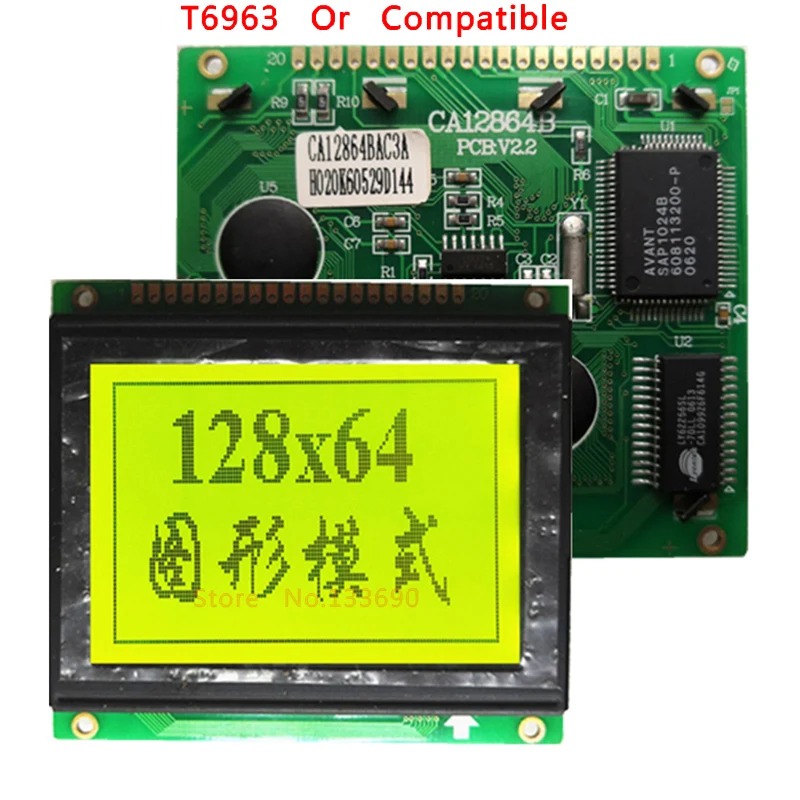 5V 3.0 Inch T6963 RA6963 SAP1024 Driver 20P 8080 Parallel Port ...