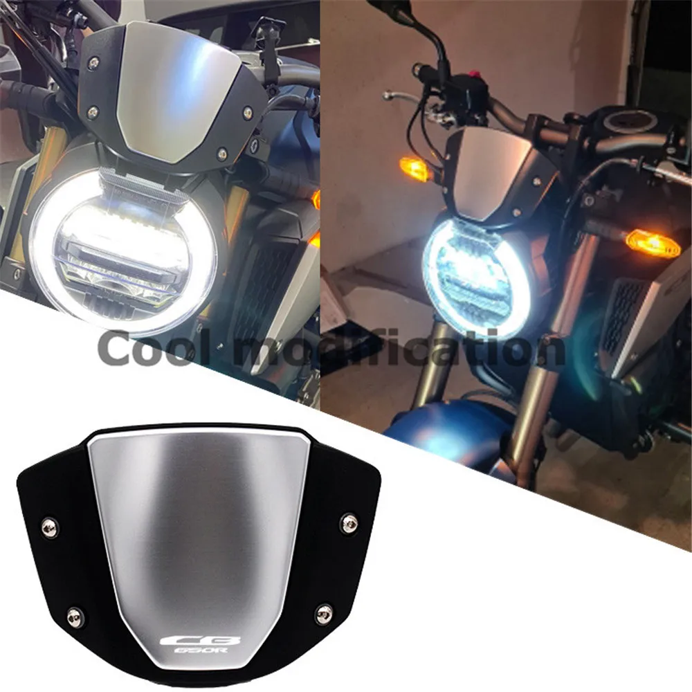 Aluminum-and-Plastic-Cb650r-Windshield-WindScreen-for-Honda-Cb650r-2019 ...