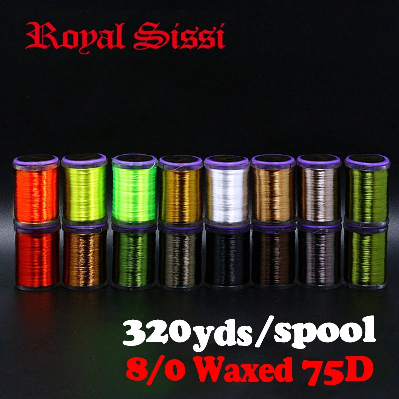 Royal Sissi 8spools set 75D high tensile fly tying thread with standard ...
