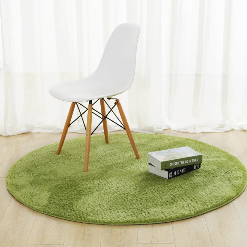Simple round carpet bedroom coffee table living room bedside blanket ...