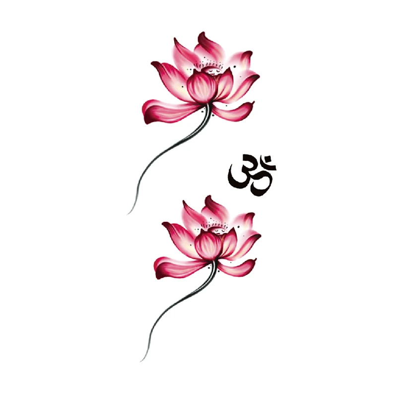 Lotus Flower Tattoo Stencils