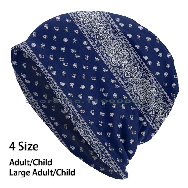 Crip Blue Bandana Print
