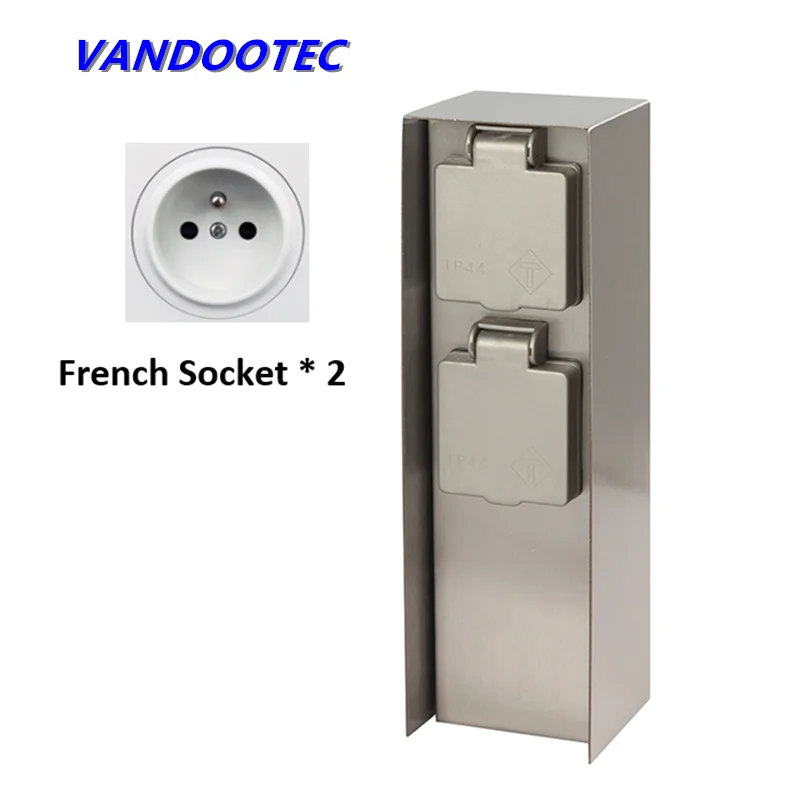 Outdoor-Socket-Power-Socket-3680W-16A-2Pcs-French-Sockets-Waterproof ...