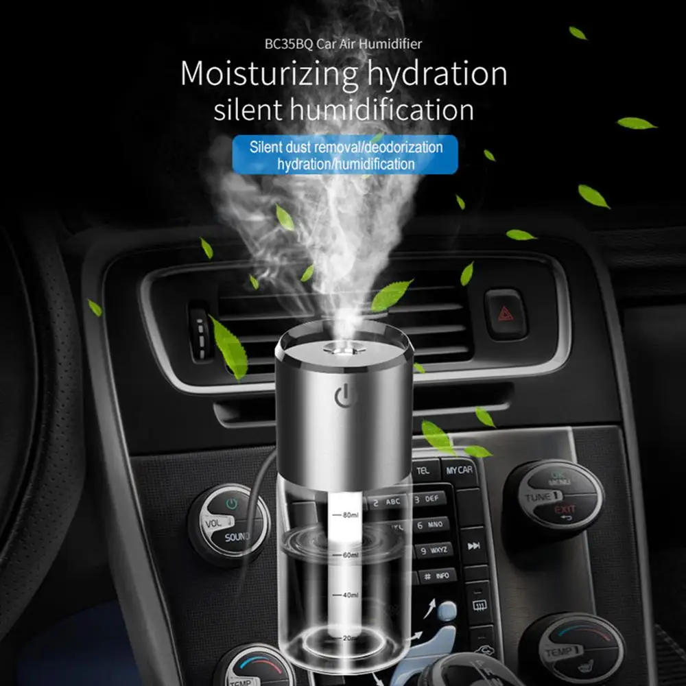 Intelligent Portable Electrical Car Air Humidifier Dual USB Humidifier ...