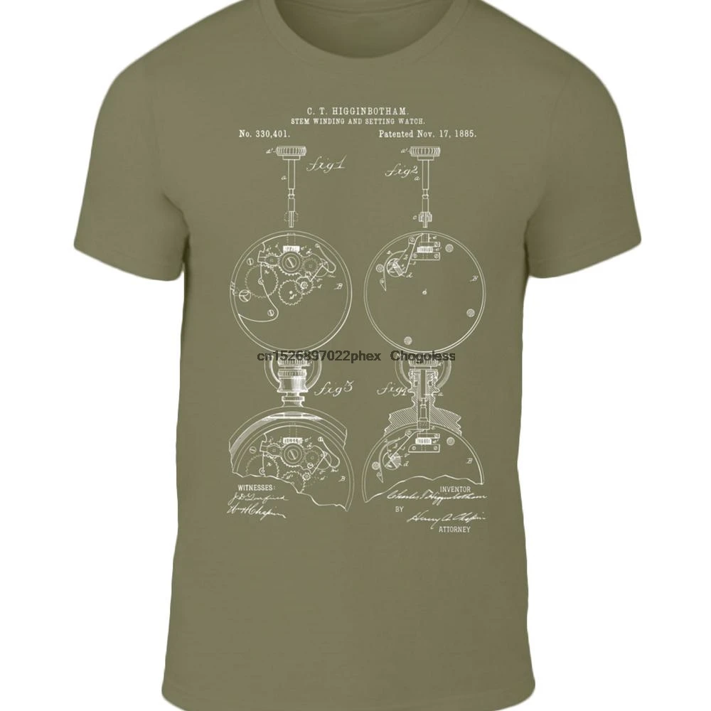 Watch Winder Patent Print T Shirt Watch T Shirt Vintage Watch Antique ...