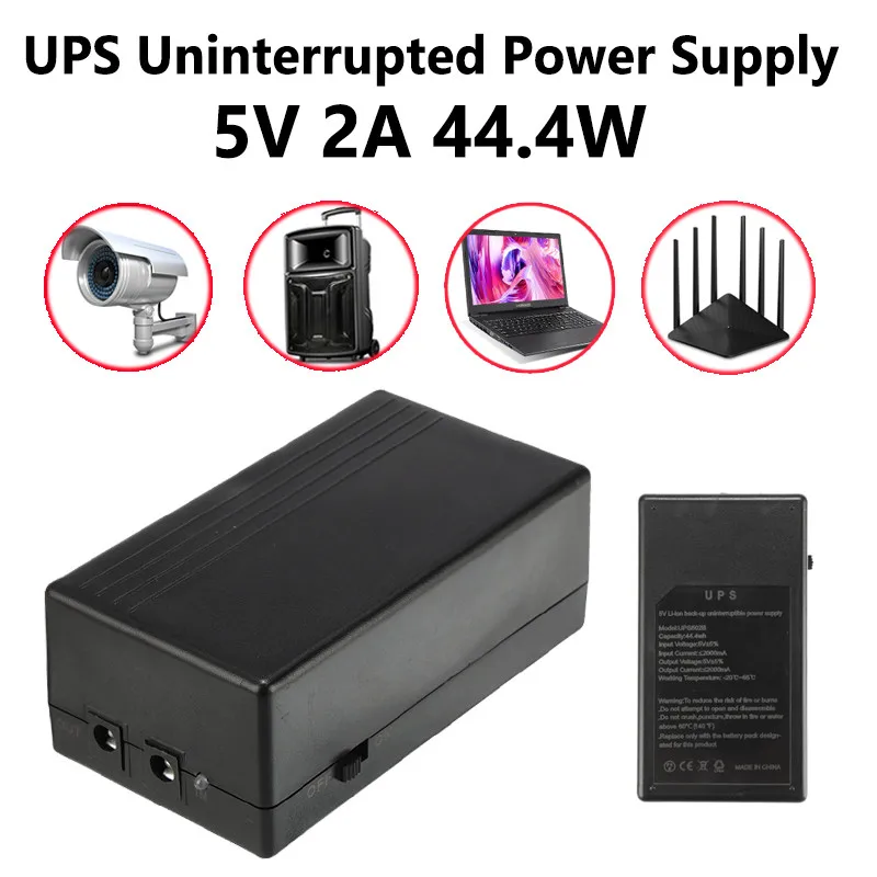 5V-2A-44-4W-Multipurpose-Mini-UPS-Battery-Backup-Security-Standby-Power ...