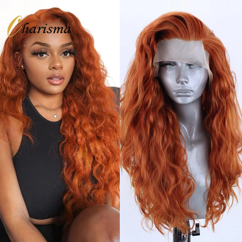 Charisma Synthetic Lace Front Wig Ginger Orange Wigs For Women Heat ...