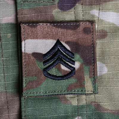 British Army Embroidery Multicam MTP Black Rank Slides Morale Military ...