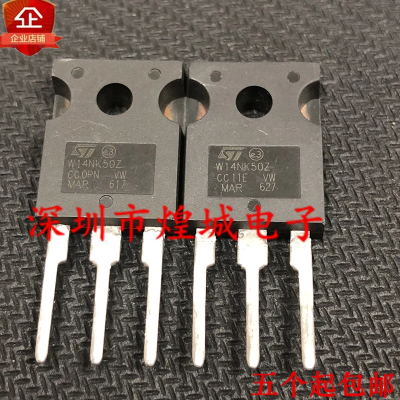 5ชิ้น STW14NK50Z W14NK50Z TO-247 500V 14A