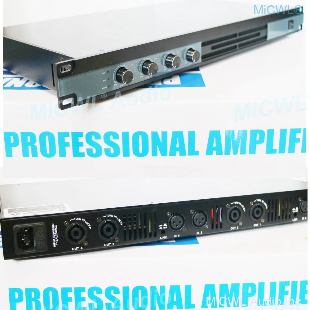 Digital Power amplifier 5200W 4 Channel Stage Audio Speaker AMP Amplif