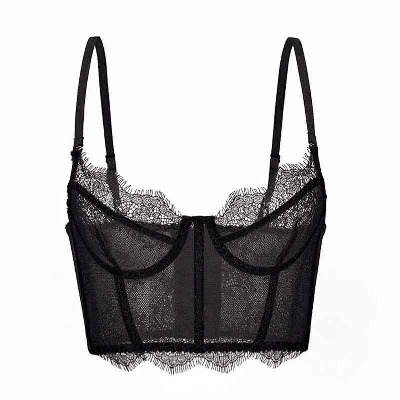 Sexy Lingerie For Small Breast Ultra Thin Thick Lace Push Up Bra ...