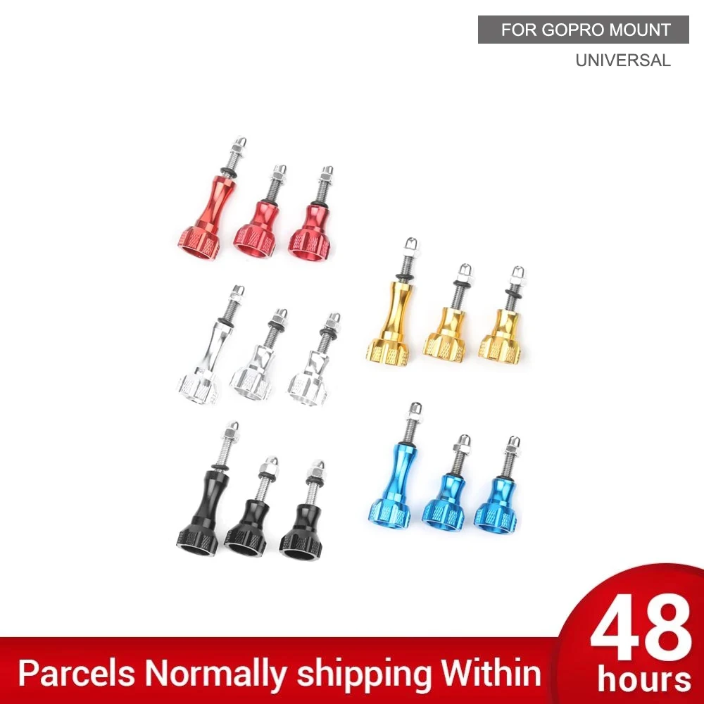 3PACK-CNC-Aluminum-M5-Thumb-Screw-Bolt-Nut-Mount-for-GoPro-Hero-10-9-8 ...