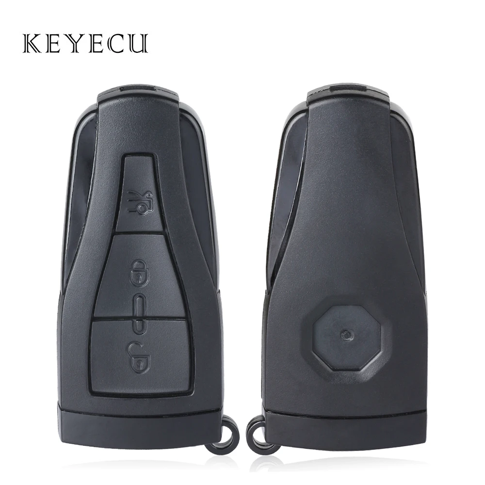Keyecu Replacement Smart Remote Car Key Shell Case Cover 3 Buttons For ...