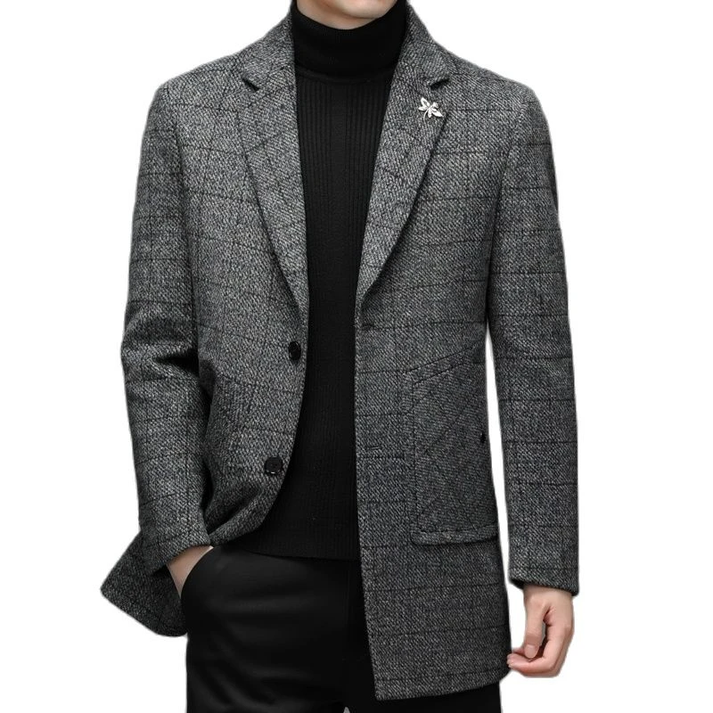 2021new Autumn And Winter Woolen Coat, Men's Woolen Suit, Double-sided ...
